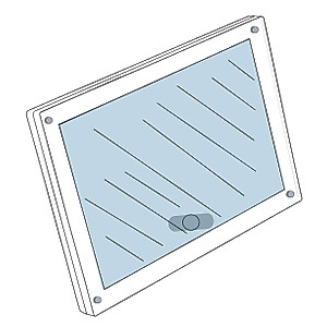 Displays2go Frameless Acrylic Frame Holds 4 x 6 Inches Photos (SMPF4060)