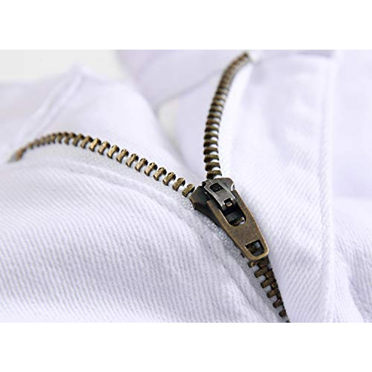 Boy's Stylish Moto Biker Skinny Ripped Wrinkled Stretch Fit Denim Jeans Pants,White,14