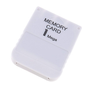 Vipxyc PS1 Memory Card, 1MB Memory Card for Sony PS1 Compatible with Any Playstation One Games White