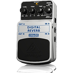 Behringer DR600 DIGITAL REVERB Digital Stereo Reverb Effects Pedal