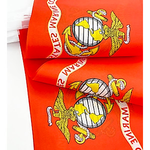 FWIW 2 Pack USA Marine Corps Banner String Small Mini American Military Pennant Flags July 4th Veteran Party Memorial Day Party Outdoor Yard Decorations