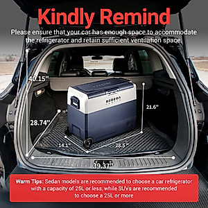 BODEGACOOLER 12 Volt Refrigerator,64 Quart Car Fridge Dual Zone WIFI APP Control,Portable Refrigerator Freezer （60L）-4℉-68℉,12v Cooler Fridge,12/24V DC and 100-240V AC for Outdoor,Camping,Travel,RV