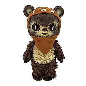 Mattel Star Wars Galactic Pals Plush Toy, Ewok 11-inch Soft Doll Set with Carrier & Personality Profile Card for Personalized Experience