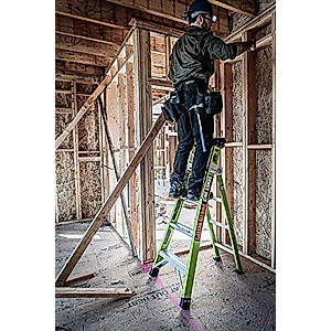 Little Giant Ladders, King Kombo, Professional, 5 Ft. A Frame, 8 Ft. Extension, Fiberglass, Type 1AA, 375 lbs Weight Rating, (13580-001)