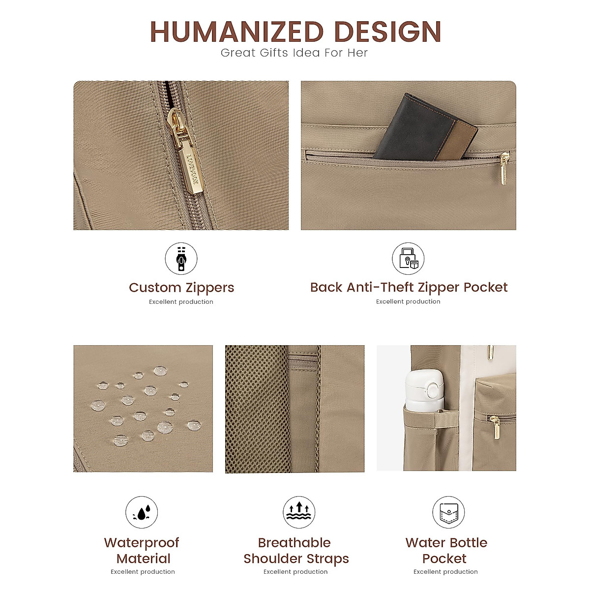 LOVEVOOK Laptop Backpack for Women 17 Inch Laptop Bag with USB Port Wide Open Work Tote Bag Convertible Casual Daypack Business Computer Travel Backpack Purse Teacher Nurse Bag