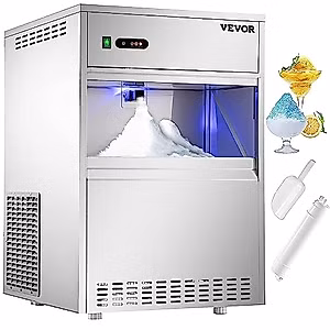 VEVOR Flake Ice Maker, 44lbs/24h Commercial Ice Maker Machine ETL Approved Food Grade Stainless Steel Flake Ice Machine for for Seafood Restaurant Laboratories etc