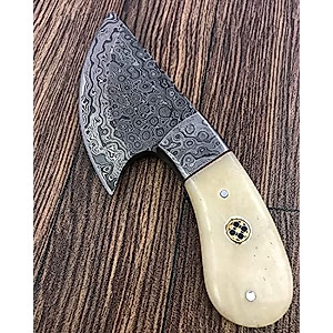 LOT OF 5 PIECES HAND FORGED DAMASCUS STEEL FULL TANG KNIFE BLANK BLADE KNIFE MAKING SUPPLIES