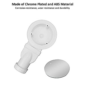 Low Profile Shower Drain Chrome Plated ABS Shower Tray Siphon Slim Drain 90mm 32 L/min Water Flow, Low Profile p Trap Side Drain