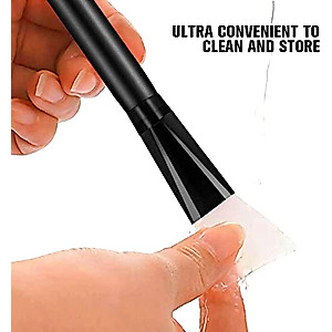 4pcs Epoxy Mixer Paddles 2pcs Silicon Brushes Epoxy Resin Mixer for Drill Paint Mixer Resin Stirrer Without Bubbles Glitter Resin Glazes Resin Molds Mixing Epoxy Tumblers Cups (Purple+Cyan)