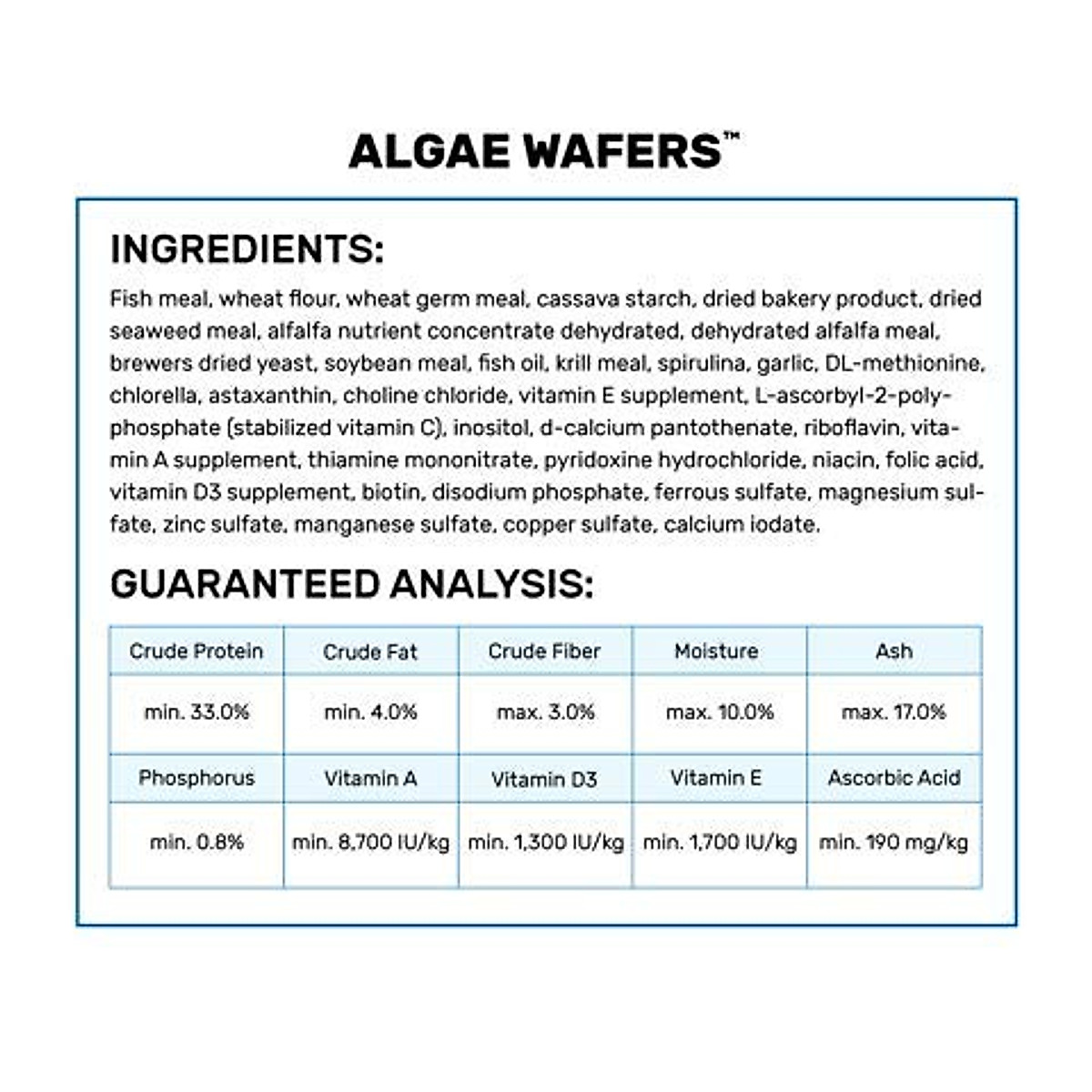 Hikari Usa Inc AHK21328 tropical Algae Wafer 8.8-Ounce