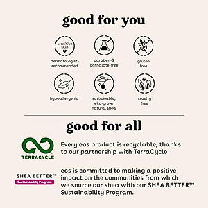 eos Natural Shea Lip Balm- Birthday Cake, All-Day Moisture Lip Care Products, 0.25 oz