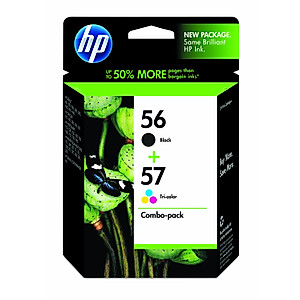 HP 56 Black & HP 57 Tri-color Original Ink Cartridges, 2 pack