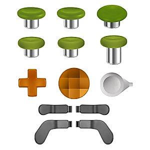 Accessories for Xbox Elite Controller Series 2 - 13 in 1 Halo Infinite Edition Replacement Paddles Thumbsticks Analog Sticks Joystick Parts Repair Kit Component Set with 2 D-Pads, 1 Tool