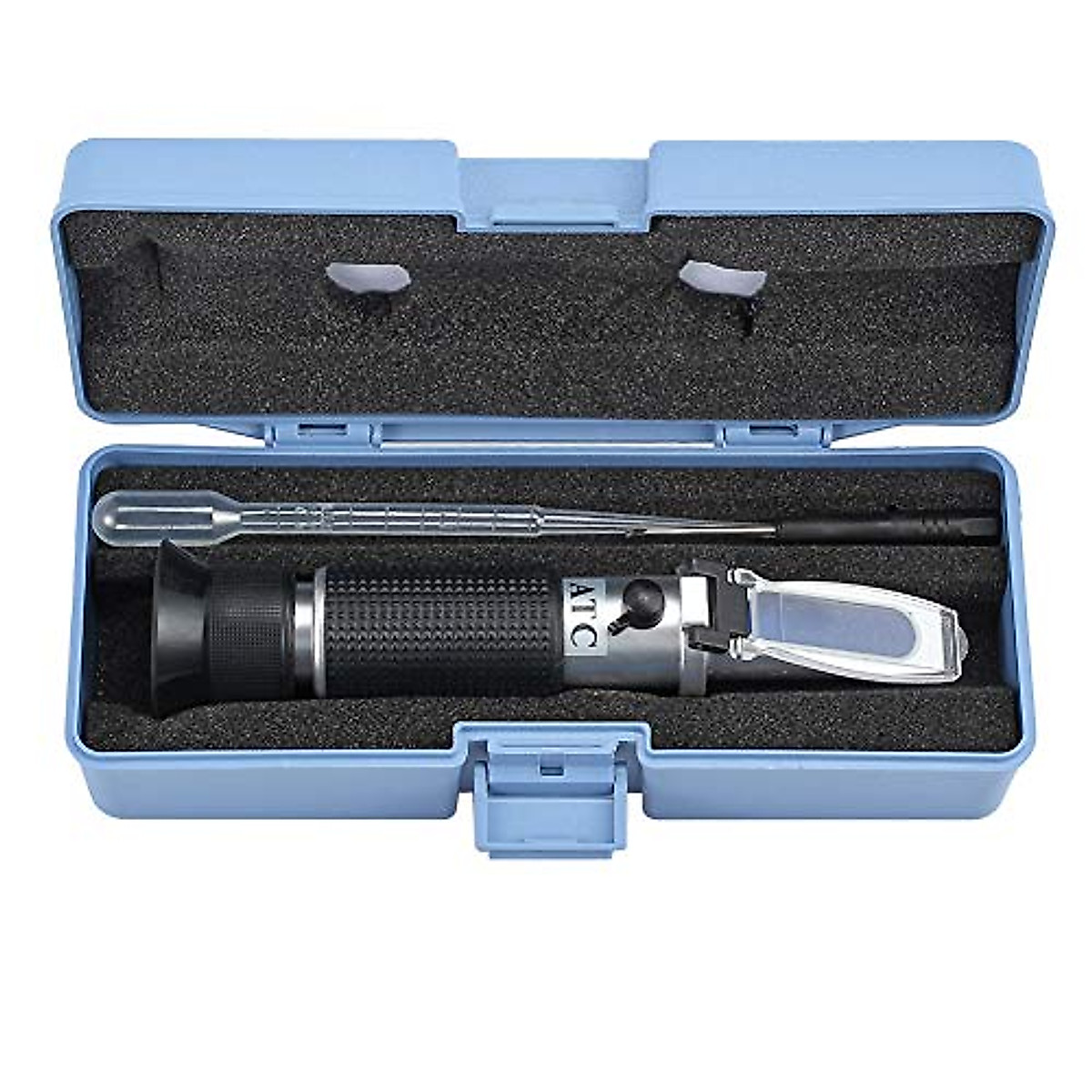 Alcohol Refractometer 0~80% for Liquor Spirit Alcohol Volume Percent Measurement with Automatic Temperature Compensation (ATC)
