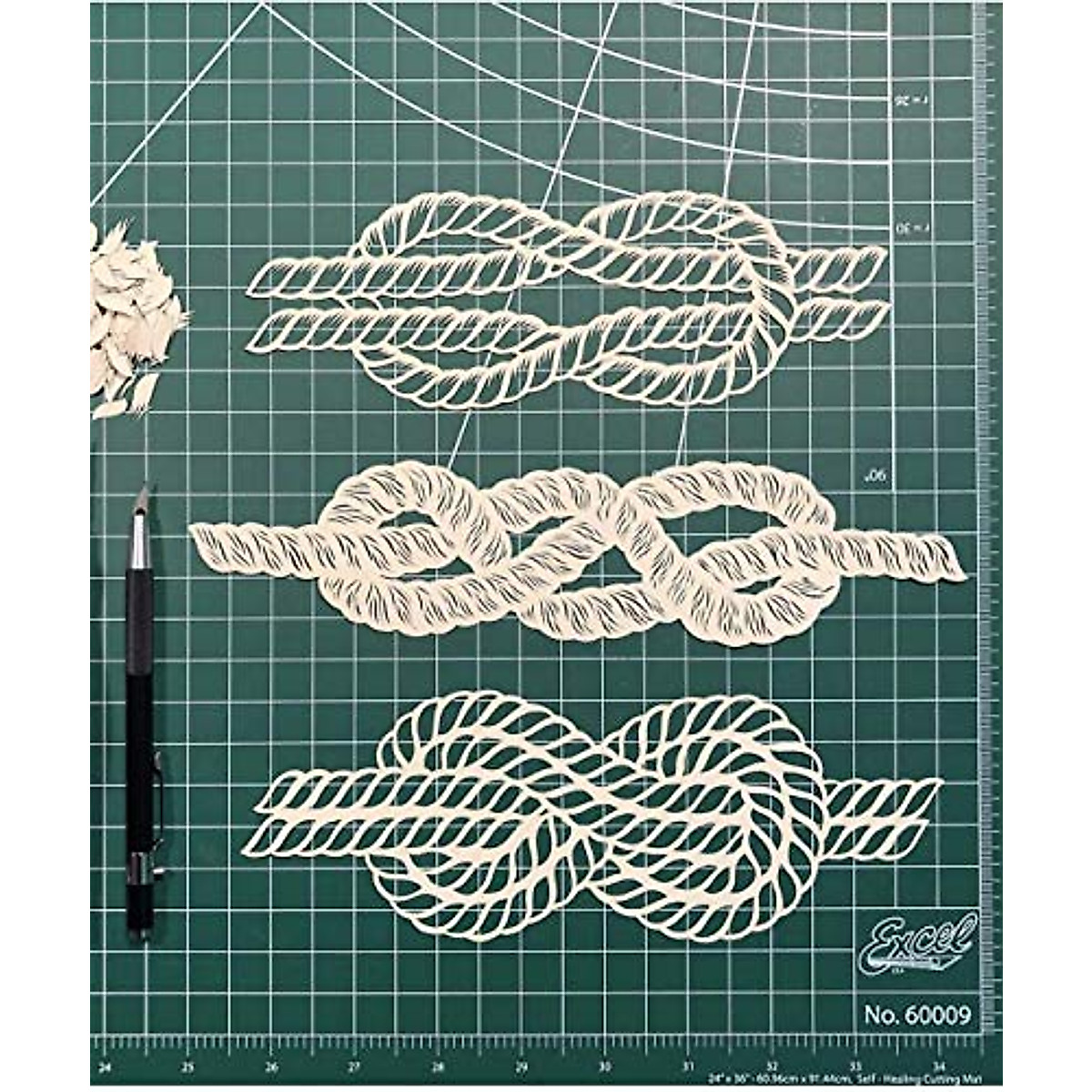 Excel Blades Retractable Pen Knife - Made in the USA, Pen Knife with Pocket Clip- Light Duty Scrapbook Knife & Precision Craft Knife  - 2 Pack