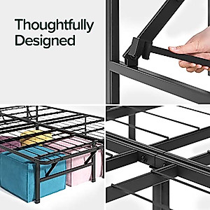 ZINUS SmartBase Mattress Foundation with Headboard / 14 Inch Metal Platform Bed Frame / No Box Spring Needed / Sturdy Steel Frame / Adjustable Headboard Height, Queen