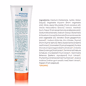 Himalaya Botanique Complete Care Whitening Toothpaste, Simply Peppermint, Fluoride Free for a Clean Mouth, Whiter Teeth and Fresh Breath, 5.29 oz, 2 Pack