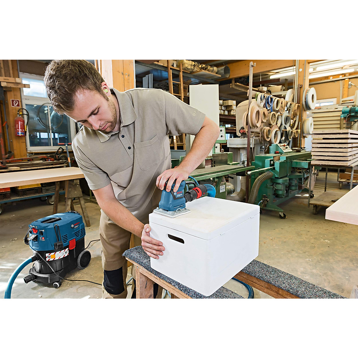 Bosch Professional 2608621292 G180, Paper Roll M480 Best (Wood and Paint, 115 x 5000 mm, Grit P180, Accessories for Hand Sanding), Beige