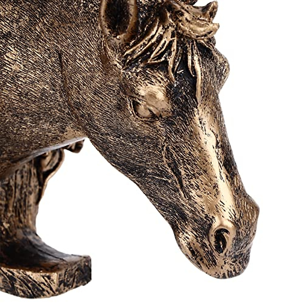 Horse Head Single Wall Hook Animal Shaped Coat Hat Hook Resin Animal Horse Head Clothes Coat Hook for Living Room Bathroom Kitchen Office