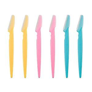 ILLUVA Exfoliating Dermaplaning Tool, Eyebrow Razor, Facial Dermaplane Razors Shaver with Precision Cover for Women and Men Pack of 6
