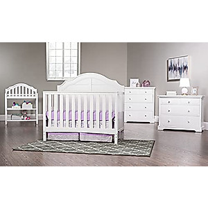 Child Craft Penelope 4-in-1 Convertible Crib, Matte White