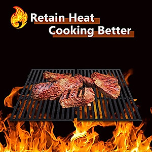 GasSaf 17.5" Grill Grates Replacement for Weber 7638, Spirit 300, Spirit E/S 310, E/S 320, E/S 330, Spirit 700, Genesis 1000-3500, Genesis Gold Silver Platinum B/C, Weber 900, Replaces for 7639 65906