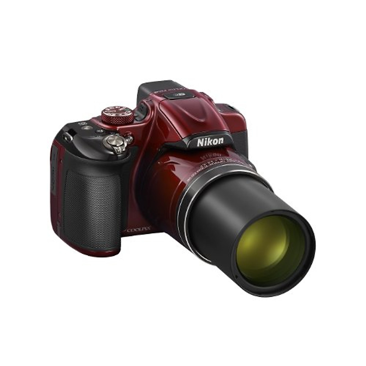 Nikon COOLPIX P600 16.1 MP Wi-Fi CMOS Digital Camera with 60x Zoom NIKKOR Lens and Full HD 1080p Video (Red) (Discontinued by Manufacturer)
