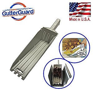 The Wedge Downspout Gutter Guard Gutter Scoop Gutter Cleaning Tool for Standard gutters, Under Gutter Guards