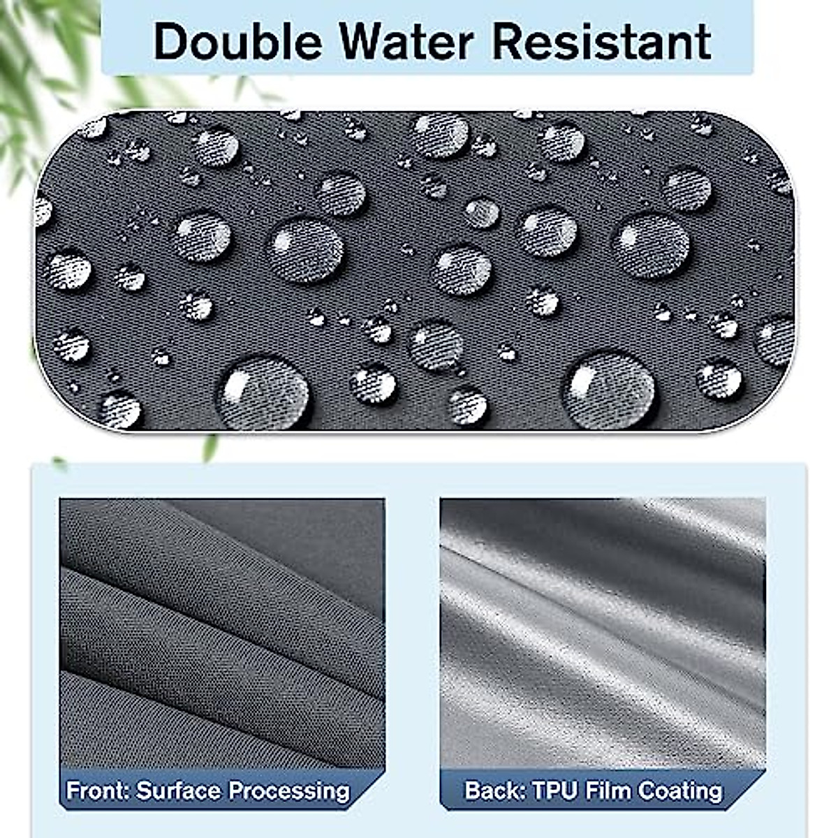 HAVARGO Outdoor Bench Cushions, Outdoor Swing Cushions 48X18 1500H Fade-Resistant Waterproof Outdoor Cushions for Patio Furniture Porch Swing Cushions Loveseat Cushions Dark Gray 1Pc