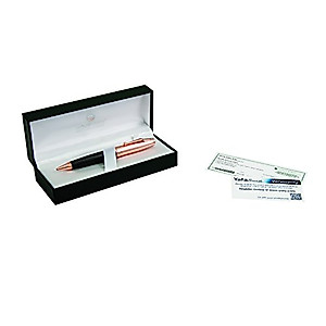 Monteverde Invincia Rose Gold with Black Carbon Fiber Ballpoint Pen (MV40060)