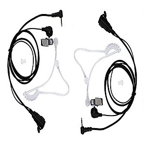 2 Pack Air Covert Acoustic Tube Earpiece Headset Compatible with Motorola Radio T100 T107 T100TP T200TP T260 T260TP T280 T460C T465 T600 T605 T800 T5428 T6200 Two Way Radio (2 Packs)