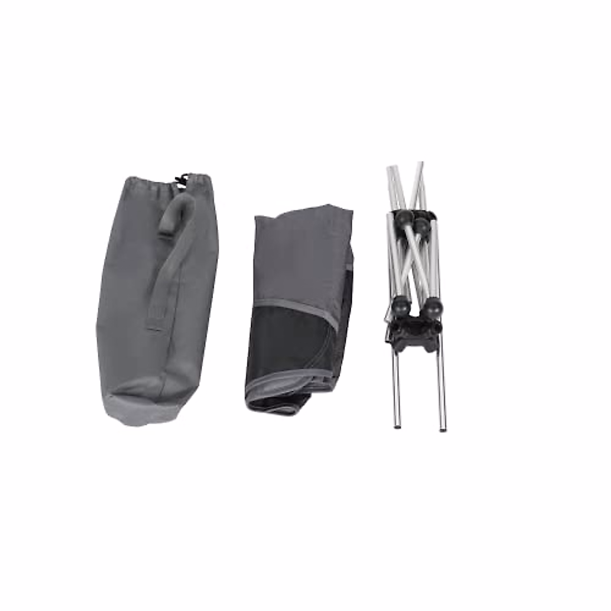 TIMBER RIDGE FC-339L Lightweight Portable Backpacking Folding Compact Camping Adults, Outdoor Chair with Carry Bag for Travel, Hiking, Beach, Supports 300lbs, 22" W x 14.2" D x 28.7" H, Gray