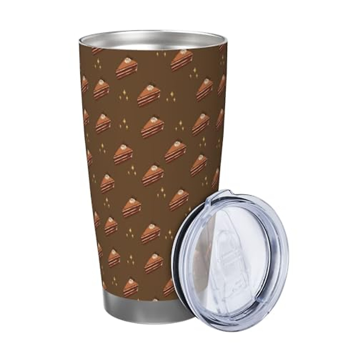 WXZYFP Car cup (single silver rim), can use a straw or drink directly, easy to use.Chocolate Squares Cake