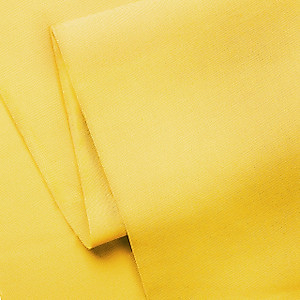 Craftido-19 Options-100% Cotton Fabric by The Yard in Solid Color 44”Wide by 3yd (9 ft) -Medium Weight 5.2 oz- for Quilting, Sewing, Crafts, Binding, Backing and Lining - Lemon