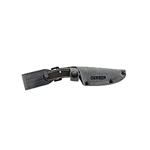 Gerber Gear Downwind Caper - Fixed Blade Knife with Sheath for Hunting Gear - Black