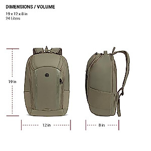 SwissGear 8119 Laptop Backpack, Olive, 19 Inches