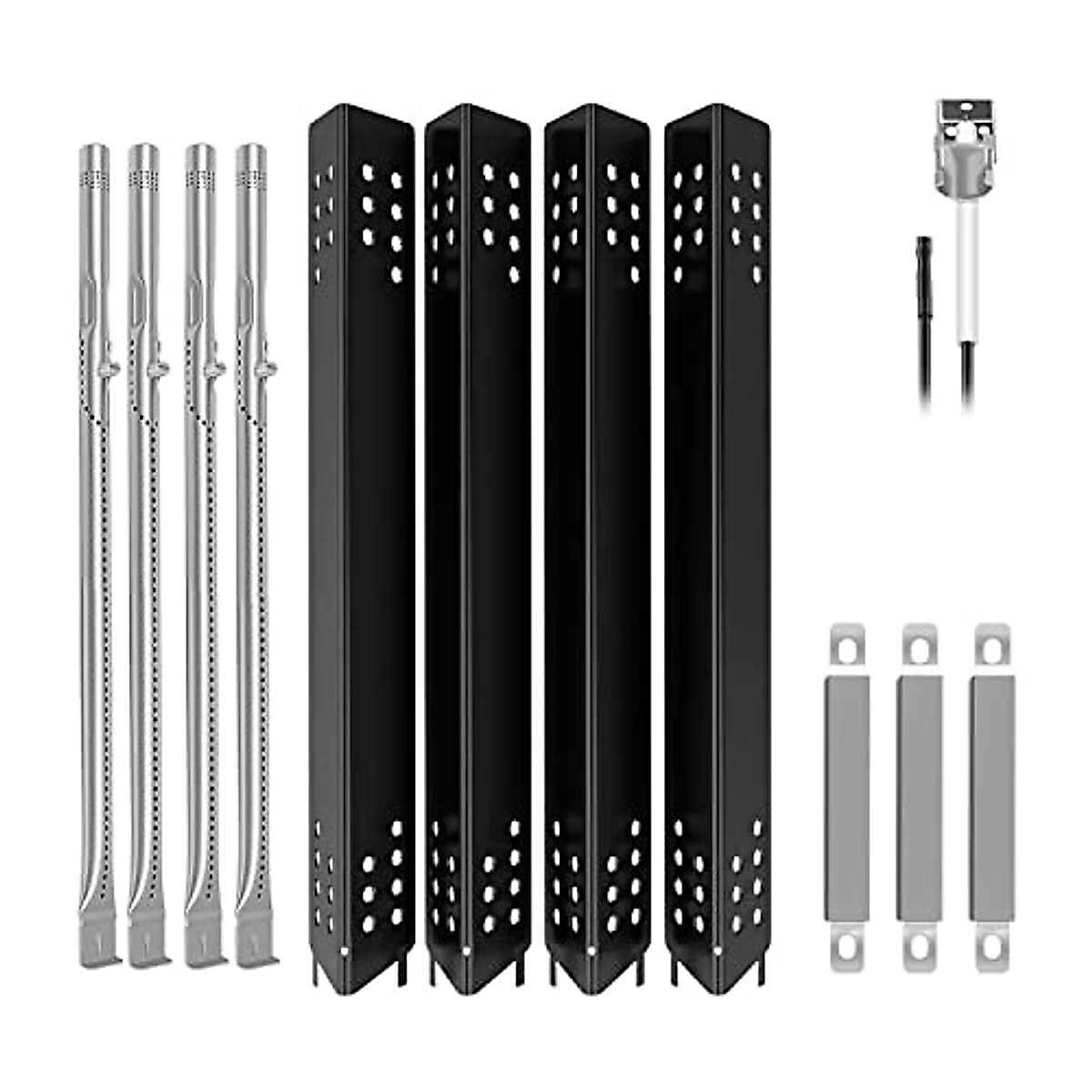 BMMXBI 463343819 463344116 Grill Parts Kit Replacement for Charbroil Advantage 463280019 G3610003W1 G4328M00W1 Performance Grills 463280219 463280419 Heat Plate Shield Burner Tube
