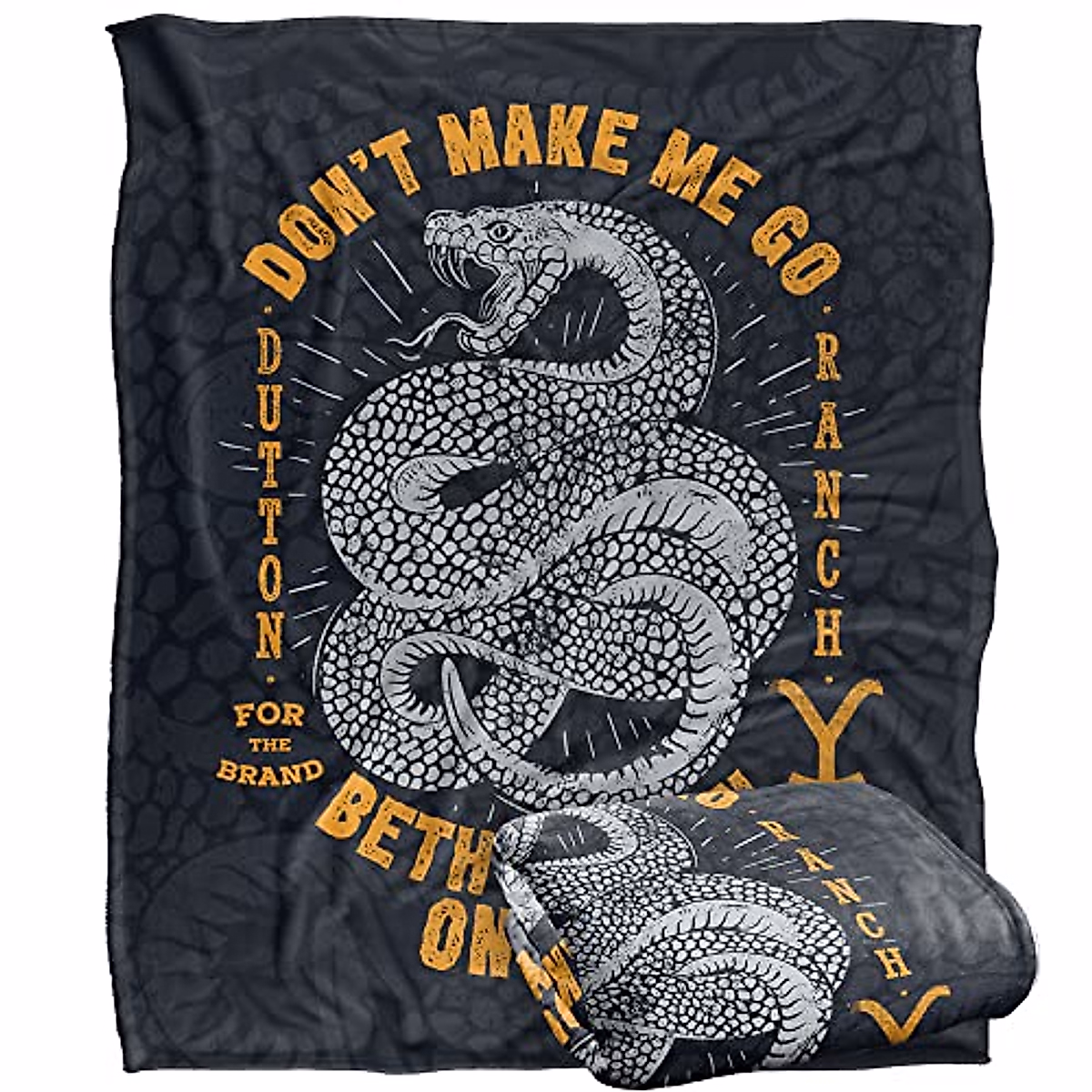 Yellowstone Blanket, 50"x60" Yellowstone Beth Dutton Snake Silky Touch Super Soft Throw Blanket