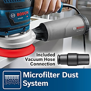 BOSCH GEX34-6N 6 In. Multi-Hole Random Orbit Sander/Polisher