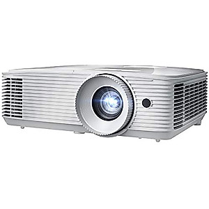 Optoma EH412 1080P HDR DLP Professional Projector | Super Bright 4500 Lumens | Business Presentations, Classrooms, and Meeting Rooms | 15000 Hour Lamp Life | 4K HDR Input | Speaker Built in , White
