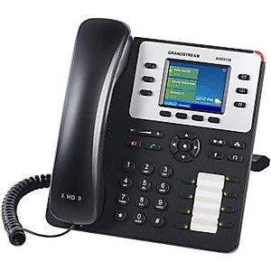 Grandstream Enterprise IP Telephone GXP2130 (2.8" LCD, POE, Power Supply Included) , Black