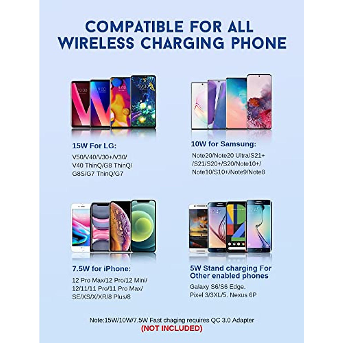 Wireless Car Charger, MOKPR 15W Fast Charging Car Mount Auto-Clamping Car Charger, Dashboard Windshield Phone Holder Compatible with iPhone 14/13/13 Pro/12 pro/12/11/X/8, Samsung S23/S22/S10/S9/S8