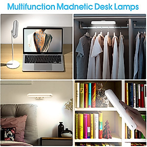 BEYONDOP LED Desk Lamp for Home Office, Magnetic Lights with 1800mah Rechargeable Battery, Full Dimmable Reading Lamp, Battery Operated Lights, Eye-Caring Table Lamp for Dorm School Gifts, 4000K