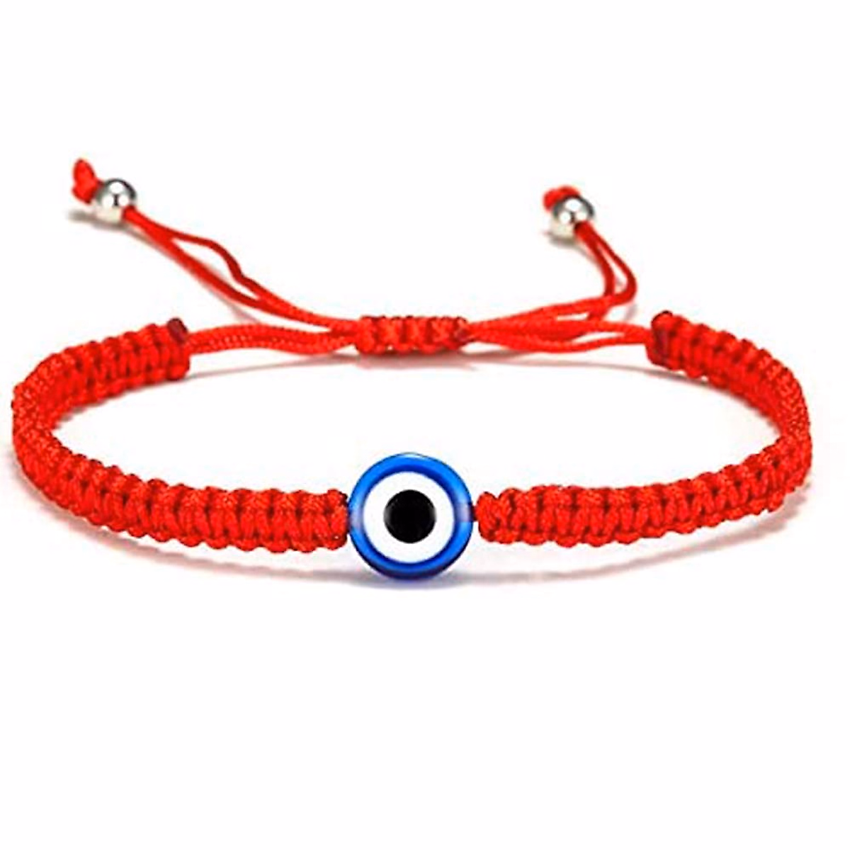 kelistom Handmade String Evil Eye Bracelet for Women Men Black Red Thread Adjustable Bracelets Minimalist Jewelry