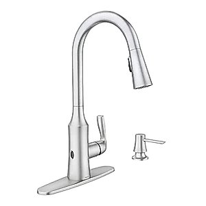 MotionSense Wave Touchless Activation Pulldown Kitchen Faucet Moen Spot Resistance-Stainless Finish