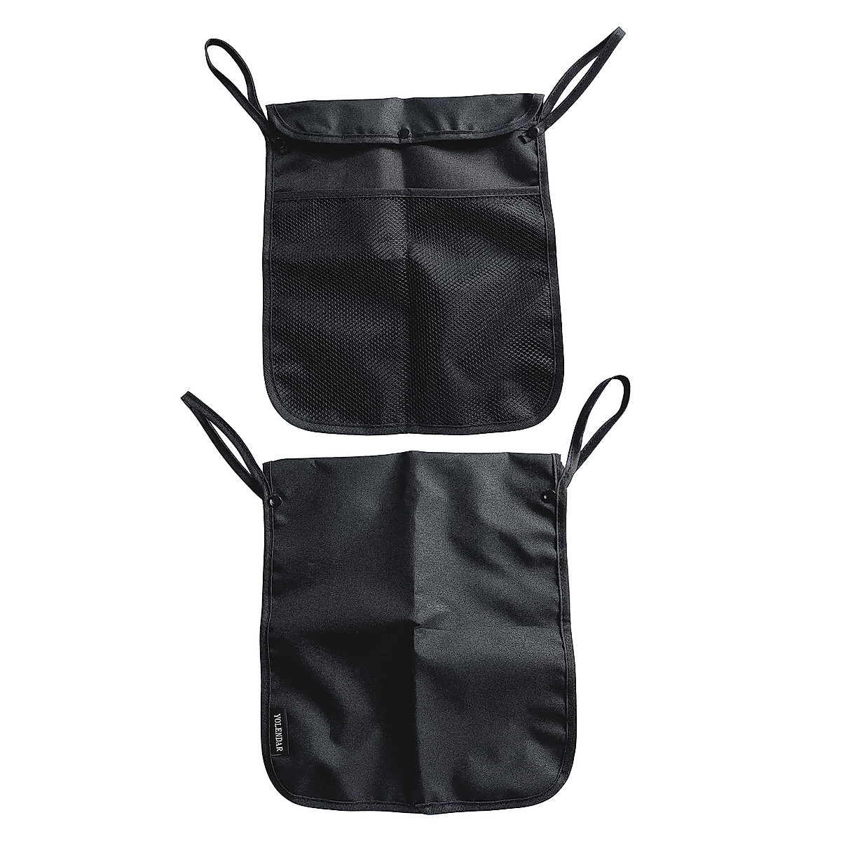 Stroller Bag Organizer Black with two Storage Pockets front mesh pocket for bottles nappy baby cloth