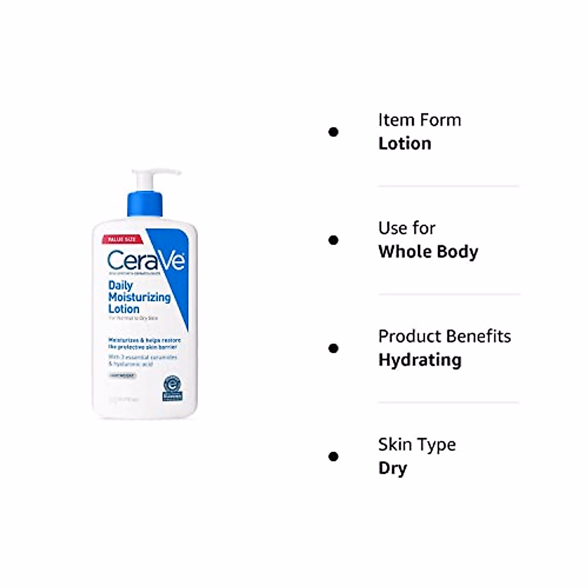 CeraVe Daily Moisturizing Lotion, Normal to Dry Skin (24 fl. oz.)
