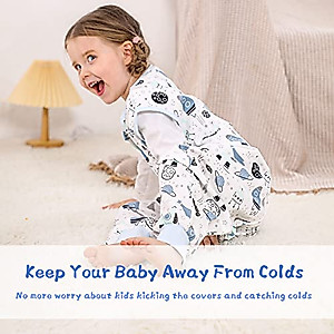 Toddler Sleep Sack, Sleep Sack 2t-3t, Light Weighted Sleep Sack Baby Wearable Blanket, Toddler Baby Sleep Sacks with Feet, Sleeveless Soft Toddler Sleeping Sack