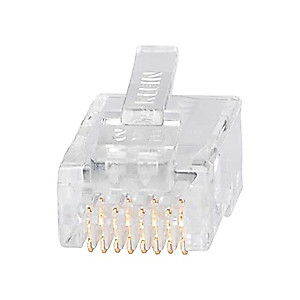 Klein Tools VDV826-764 Modular Data Plug for CAT6A and Larger Diameter CAT6 Indoor or Outdoor Ethernet Cable, 200-Pack