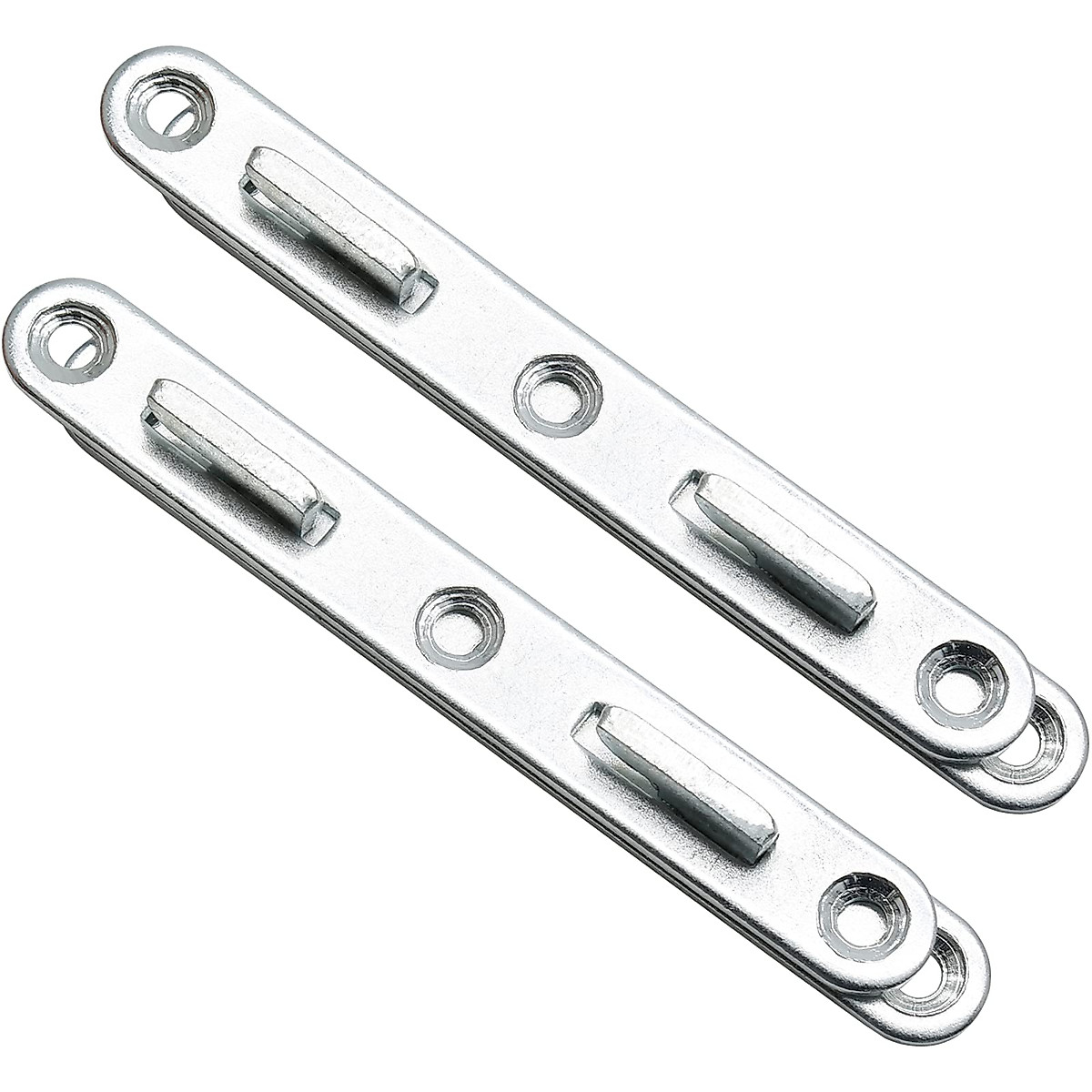 BokWin 4 PCS Wood Bed Rail Connecting Fittings，5 Inch Thicken Bed Rail Fasteners Zinc Round Bed Hook